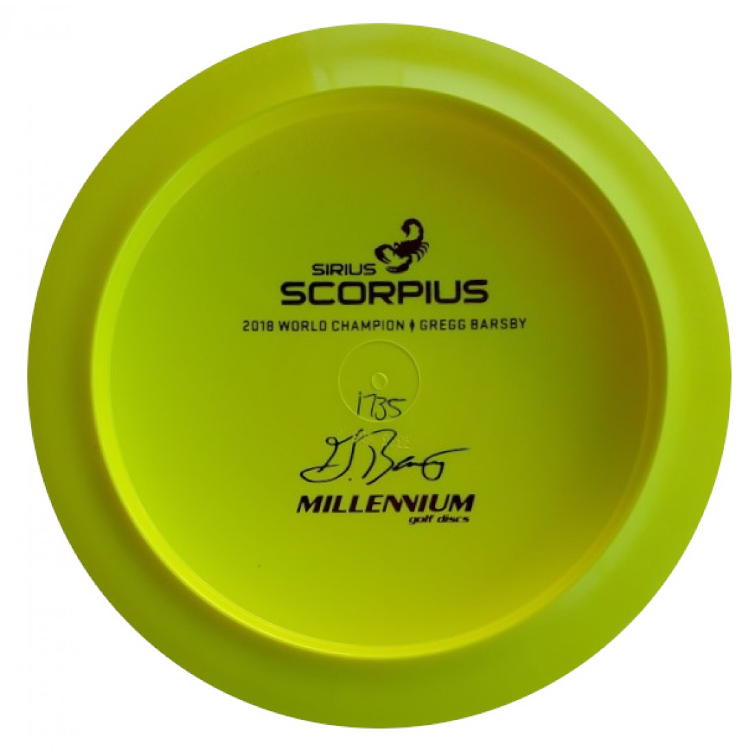 1.12 Scorpius BS -Gregg Barsby, Millennium Disc Golf Driver ...